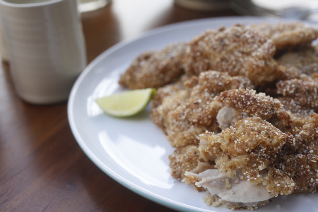 Fried Chicken w Garlic Labneh - Taste Byron Bay